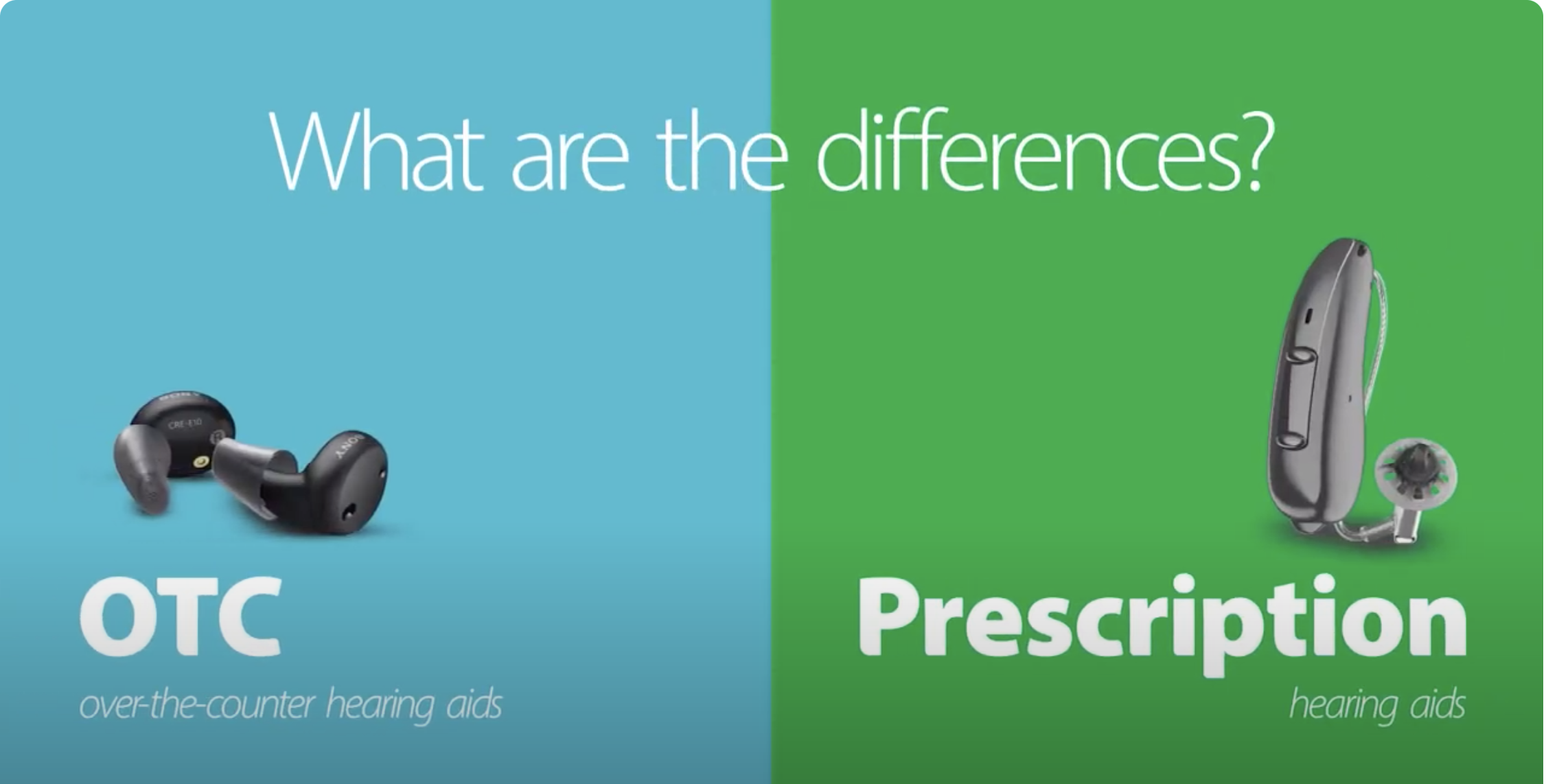 OTC versus Prescription Hearing Aids - Corban Lindsay Graphic Design